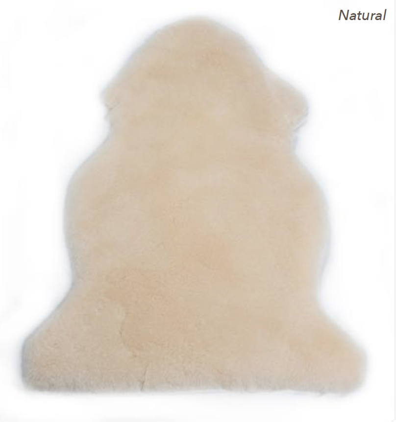 Baby Merino Sheep Rug - Natural - Home Decor - Italian Leather