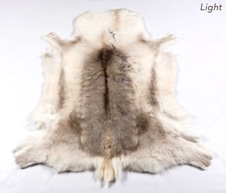 Premium Reindeer Hide Rugs - Italian Leather
